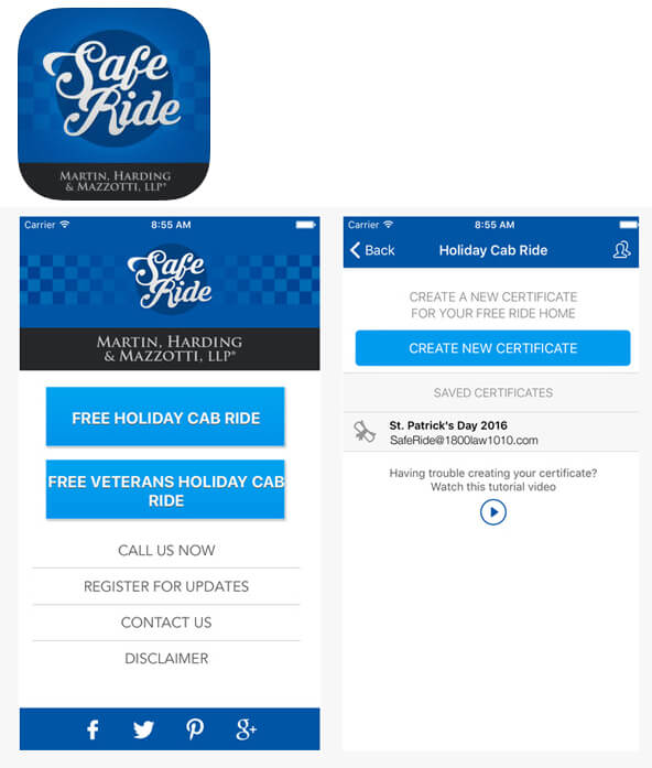 Free Cab Rides - Harding Mazzotti, LLP