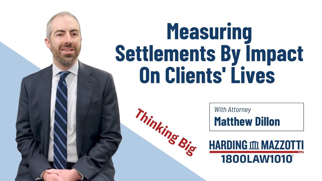 Attorney Matthew Dillon Explains Settlements | Harding Mazzotti
